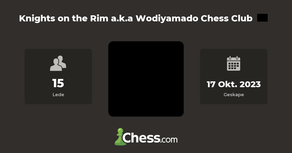 Knights on the Rim a.k.a Wodiyamado Chess Club - Skaak-Klub - Chess.com