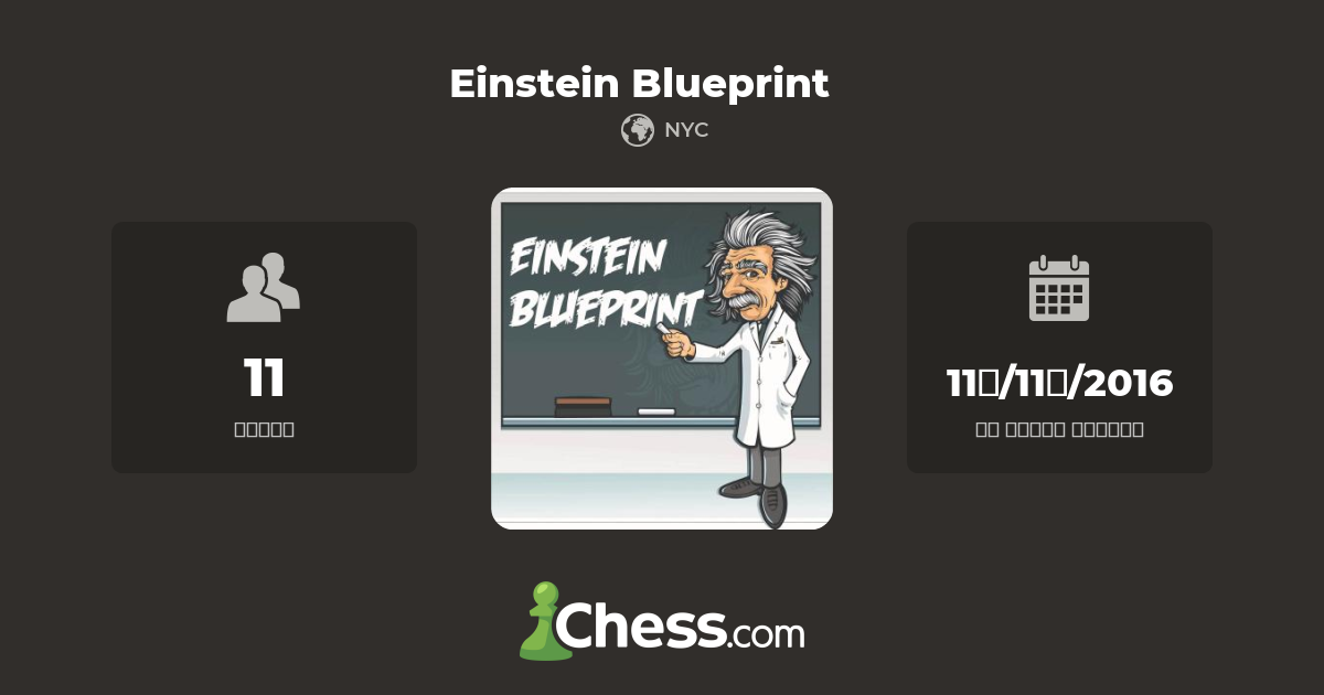 Einstein Blueprint-نادي الشطرنج - Chess.com
