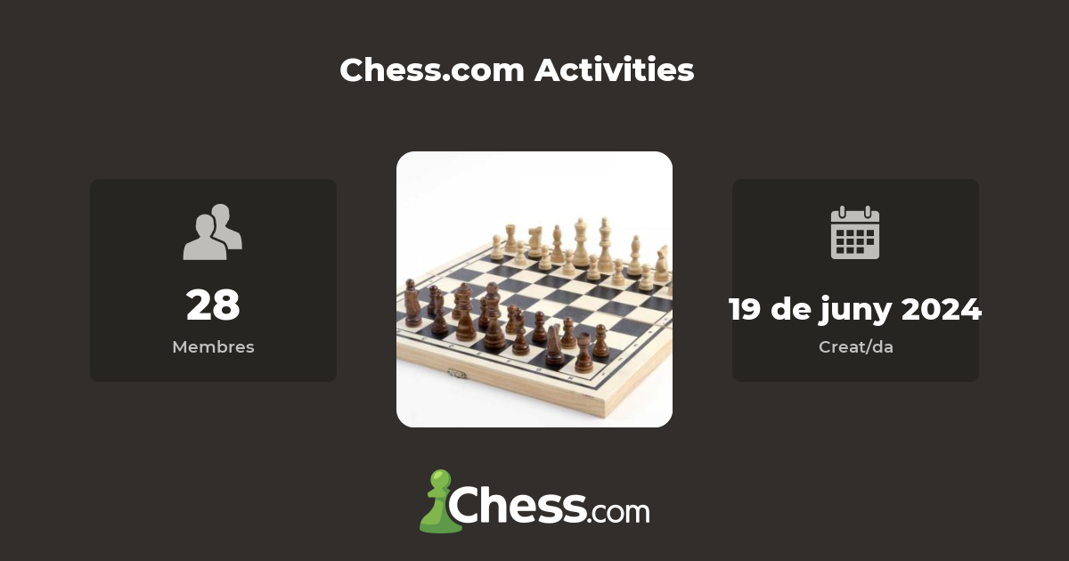 Chess.com Activities - Club d'escacs - Chess.com