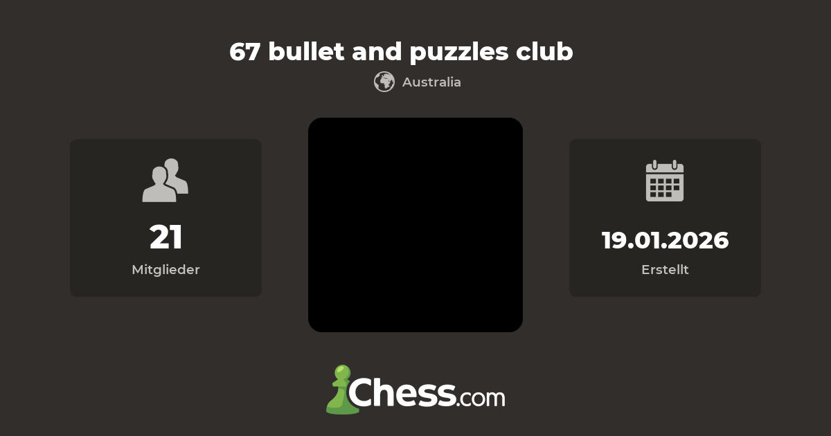 67 bullet and puzzles club - Schachclub - Chess.com