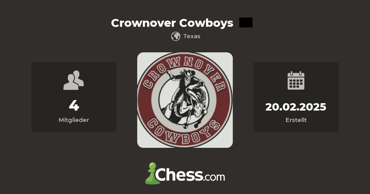 Crownover Cowboys - Schachclub - Chess.com
