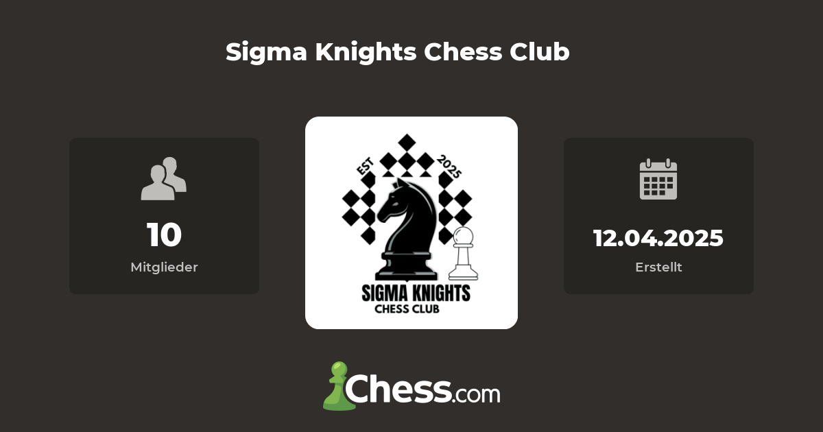 Sigma Knights Chess Club - Schachclub - Chess.com