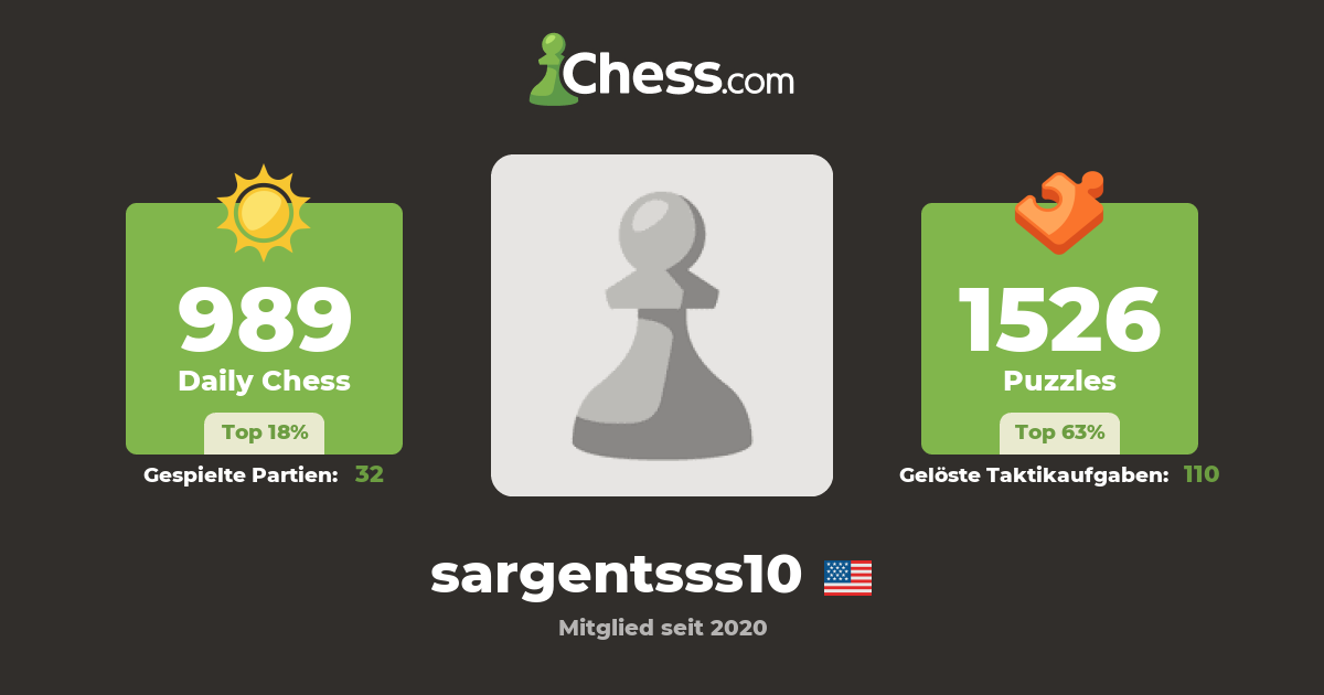Jeremy Sargent (sargentsss10) - Profil - Chess.com
