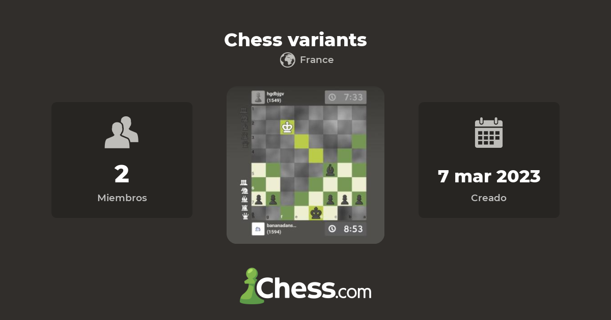 Chess variants - Club de ajedrez - Chess.com
