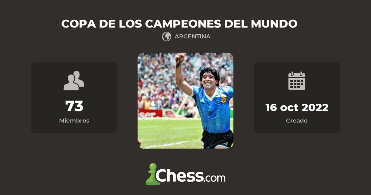 COPA DE LOS CAMPEONES DEL MUNDO - Club de ajedrez - Chess.com