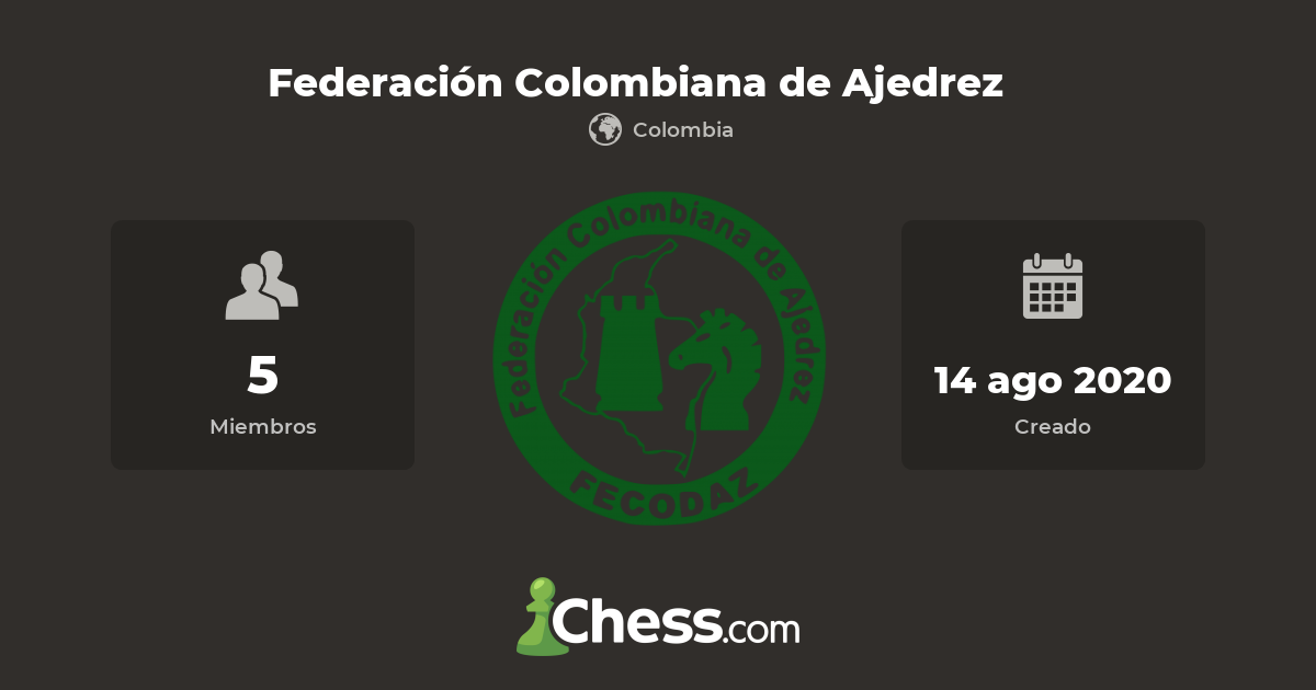 Federación Colombiana de Ajedrez - Club de ajedrez - Chess.com