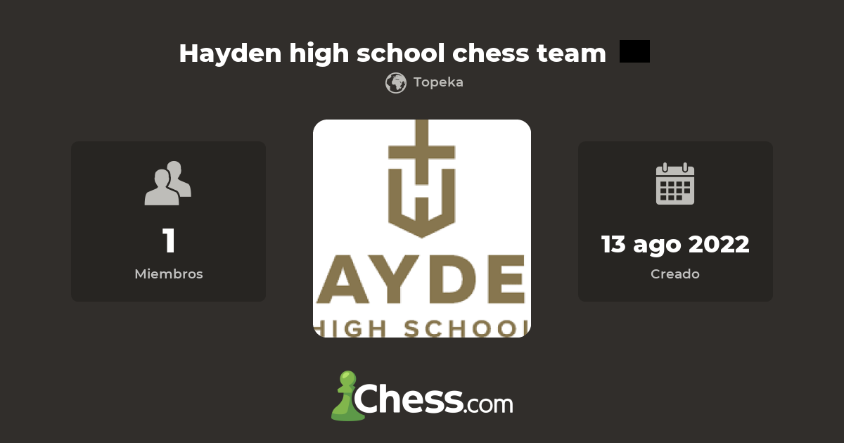 Hayden high school chess team - Club de ajedrez - Chess.com