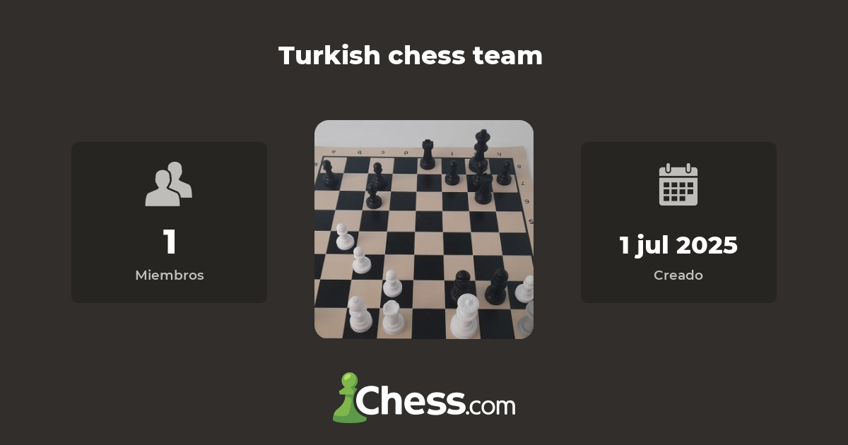 Turkish chess team - Club de ajedrez - Chess.com