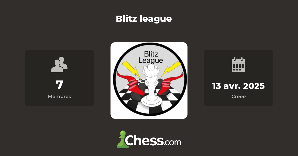 Blitz league - Club d'échecs - Chess.com