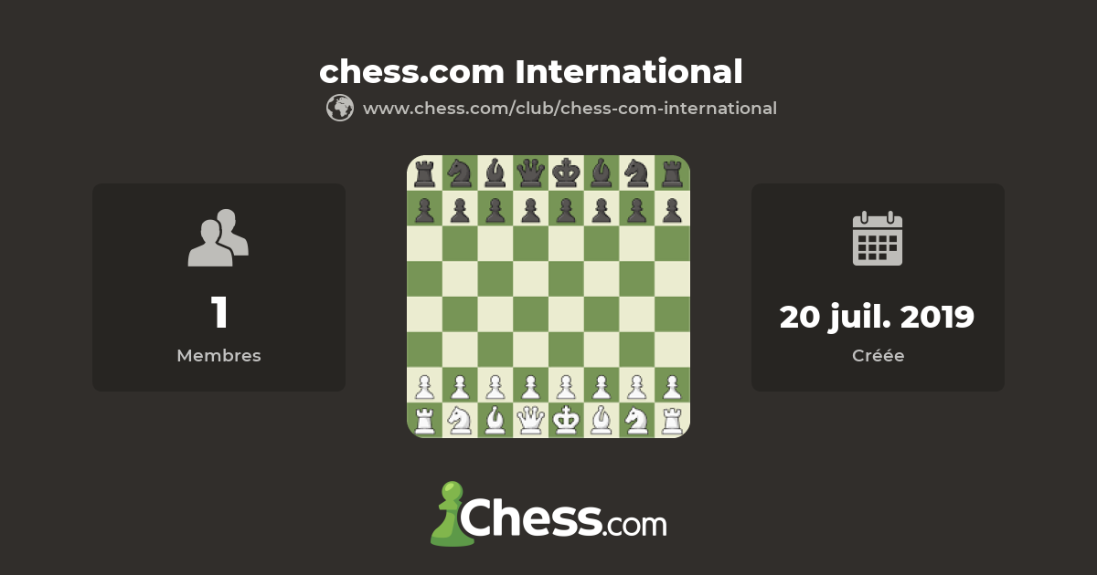 chess.com International - Club d'échecs - Chess.com
