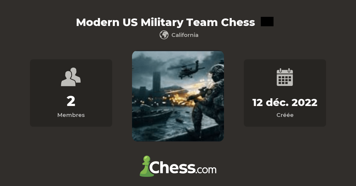 Modern US Military Team Chess - Club d'échecs - Chess.com