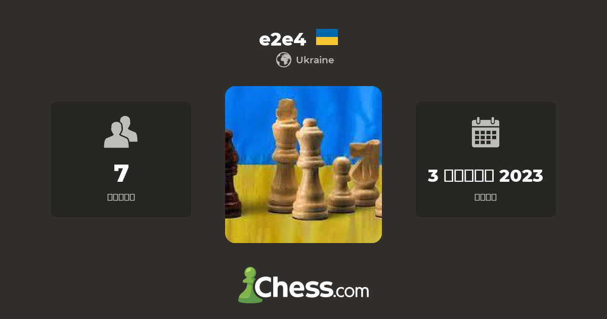 e2e4 - מועדון שחמט - Chess.com
