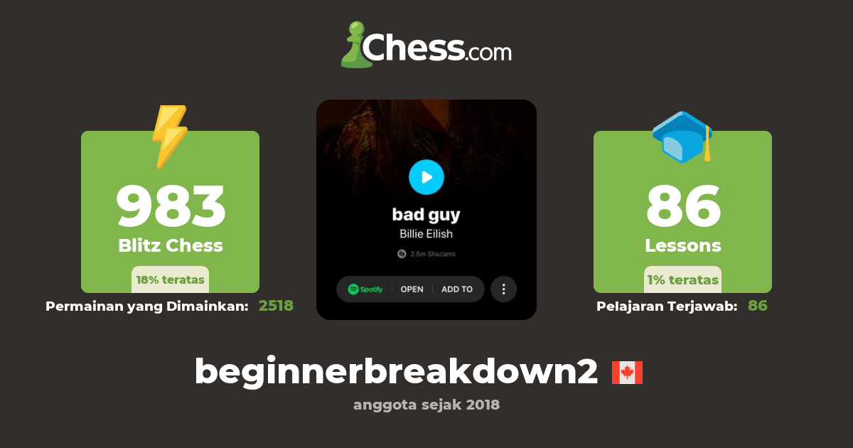 beginnerbreakdown2 - Profil Catur - Chess.com