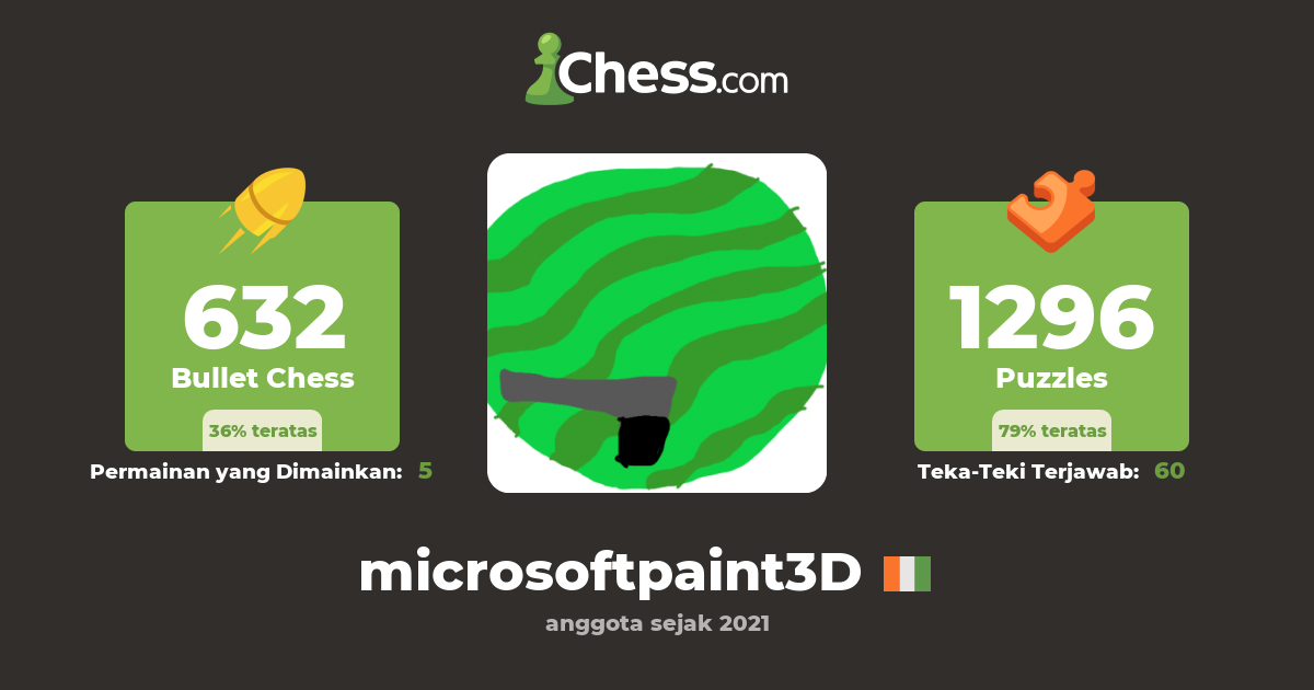 microsoftpaint3D - Profil Catur - Chess.com