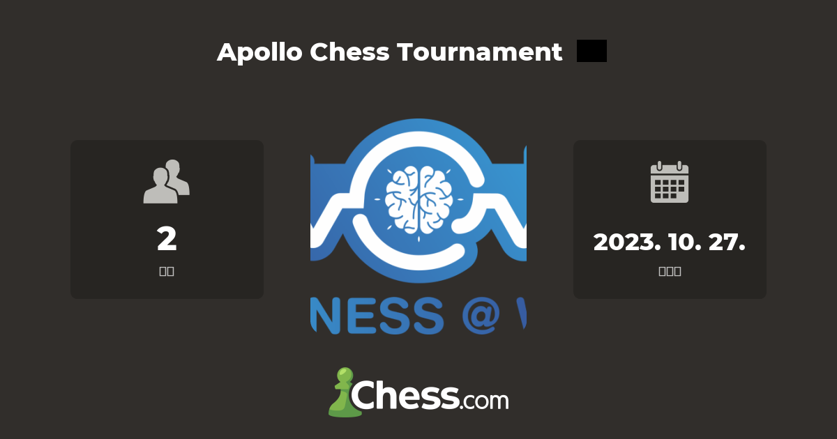 Apollo Chess Tournament - 체스 클럽 - Chess.com