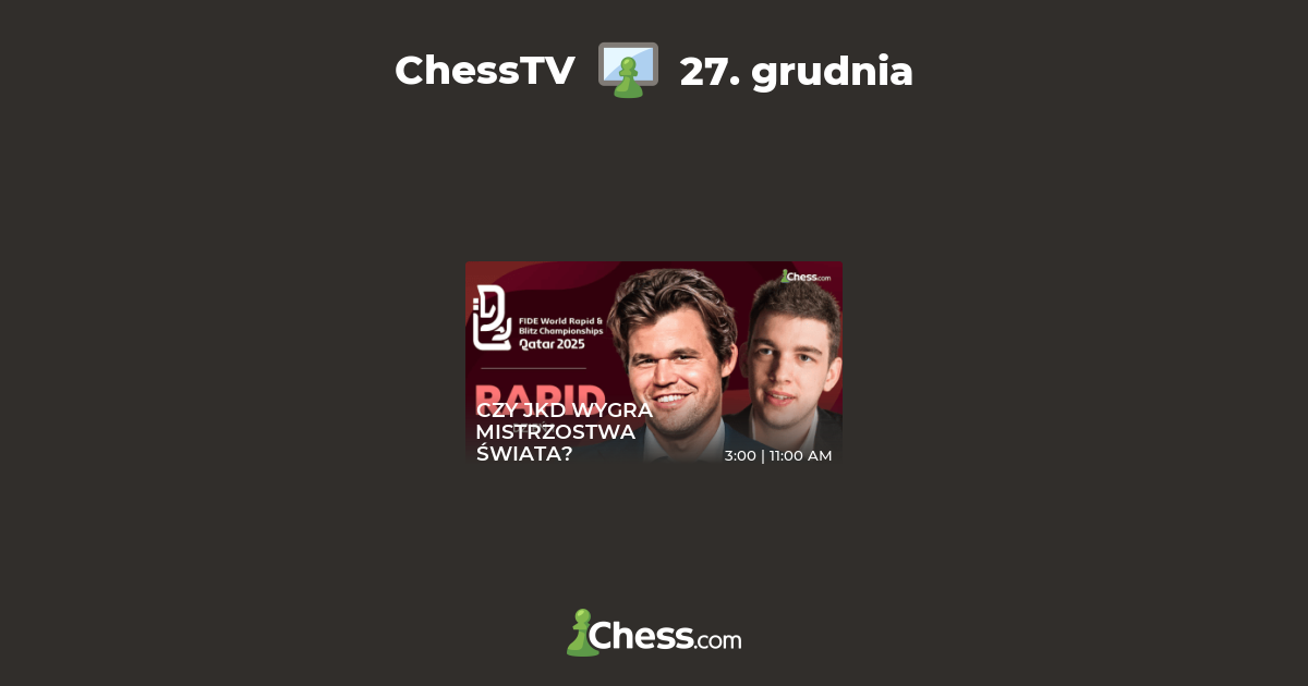 ChessTV - Transmisje i streamy o tematyce szachowej - Chess.com