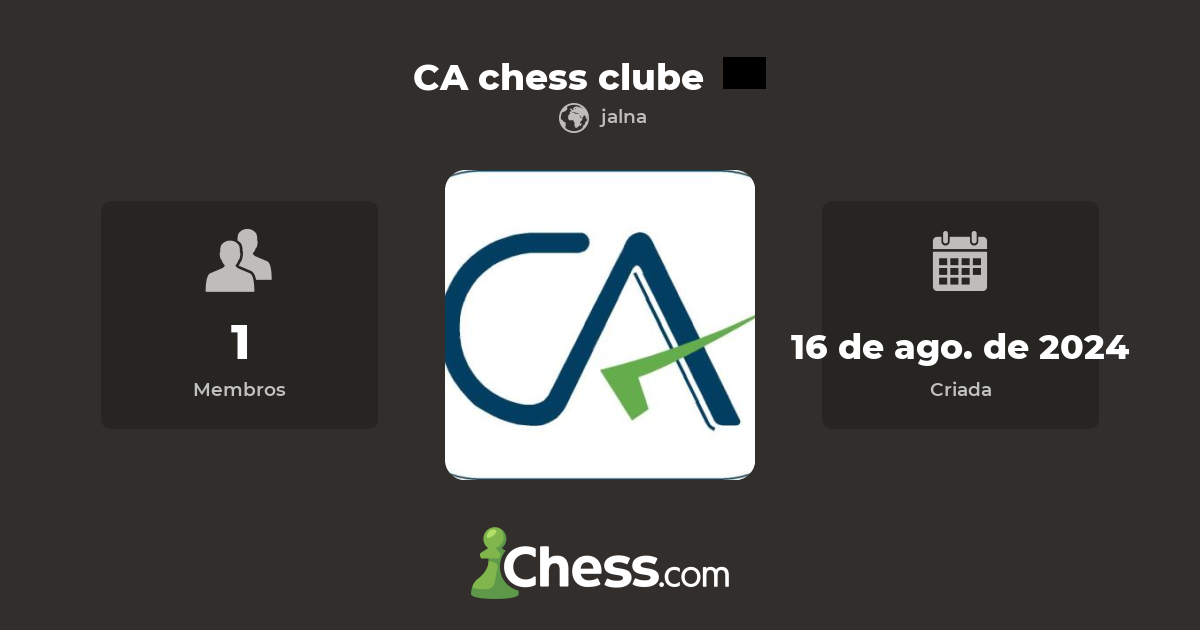 CA chess clube - clube de xadrez - Chess.com