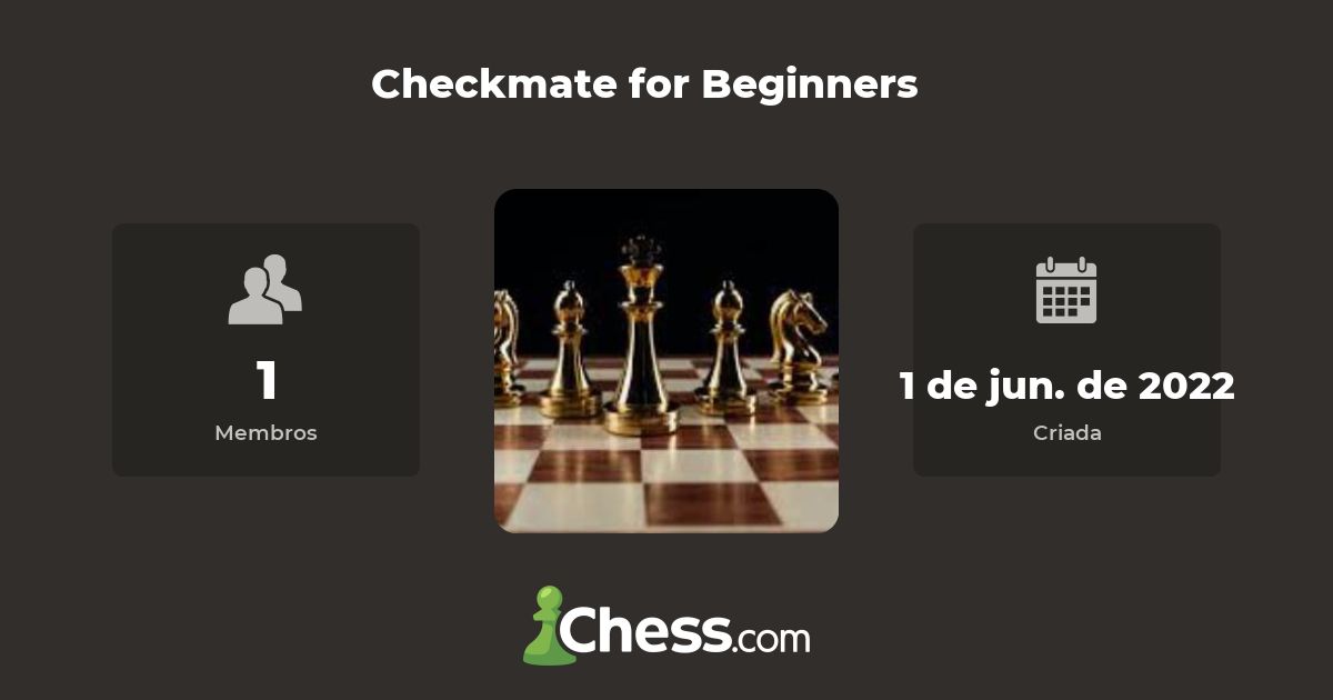 Checkmate for Beginners - clube de xadrez - Chess.com