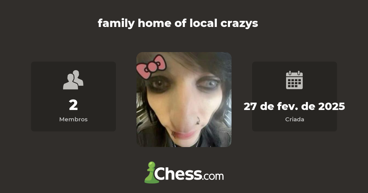 family home of local crazys - clube de xadrez - Chess.com