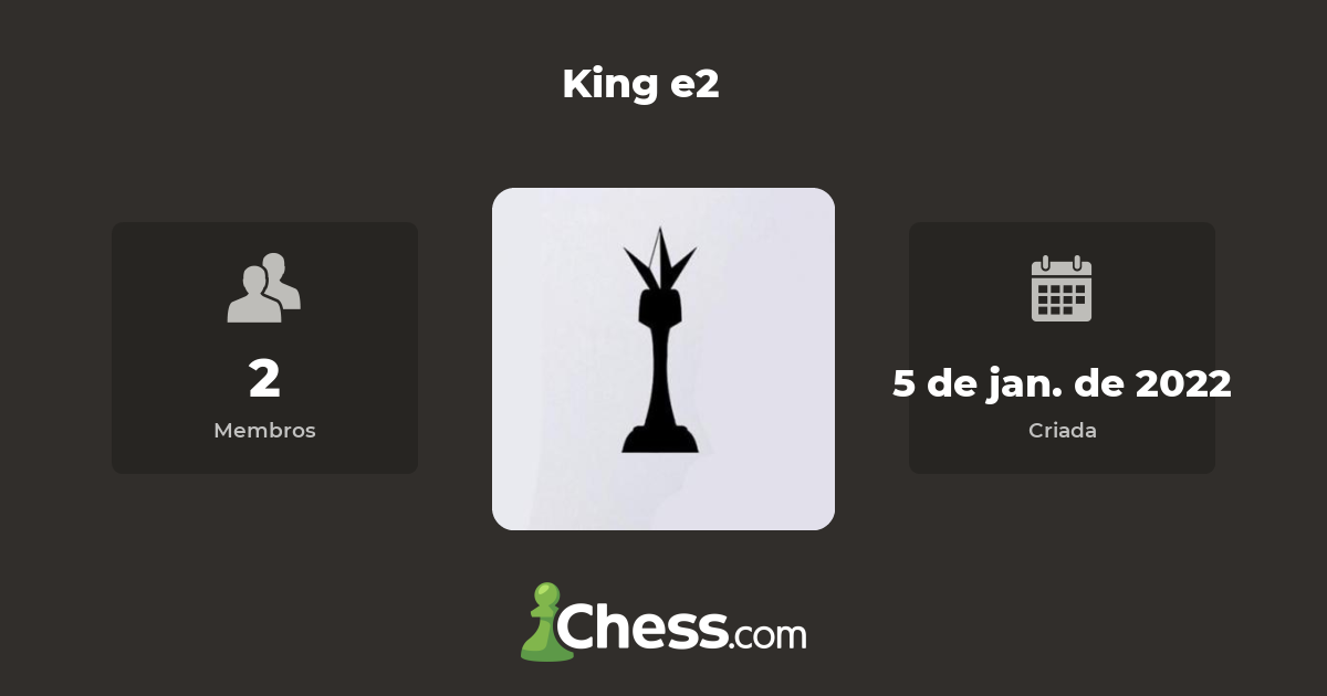 King e2 - clube de xadrez - Chess.com