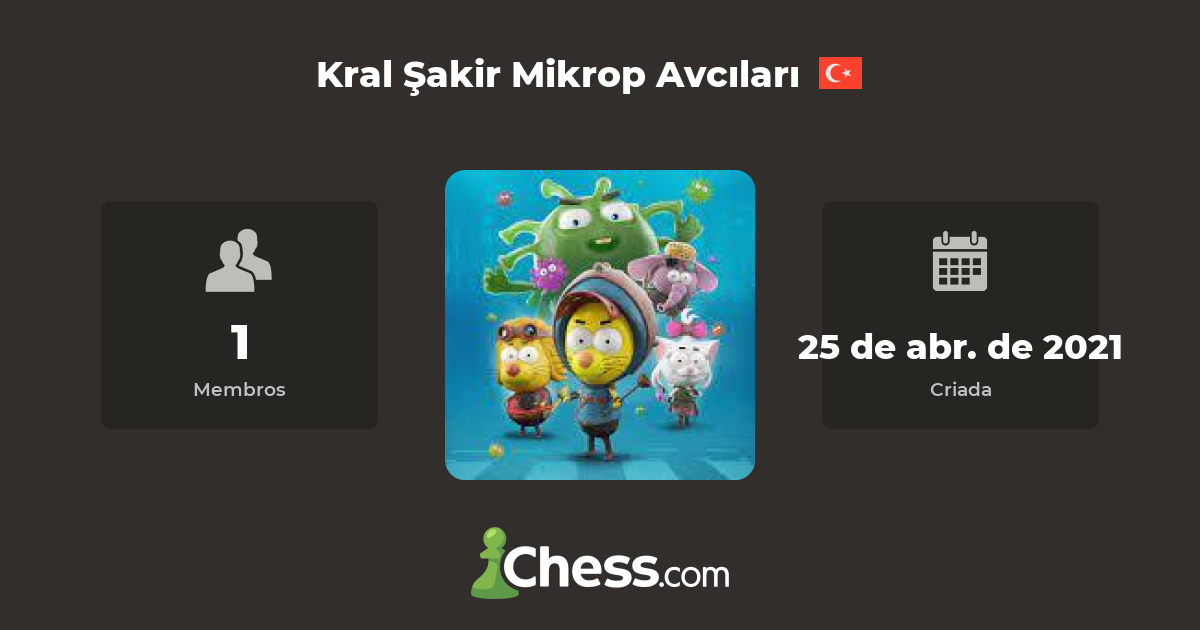Kral Şakir Mikrop Avcıları - clube de xadrez - Chess.com