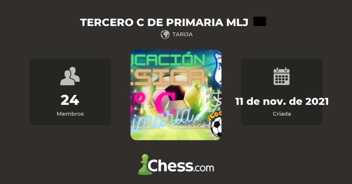 TERCERO C DE PRIMARIA MLJ - clube de xadrez - Chess.com