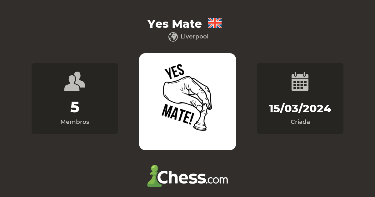 Yes Mate - Clube de Xadrez - Chess.com