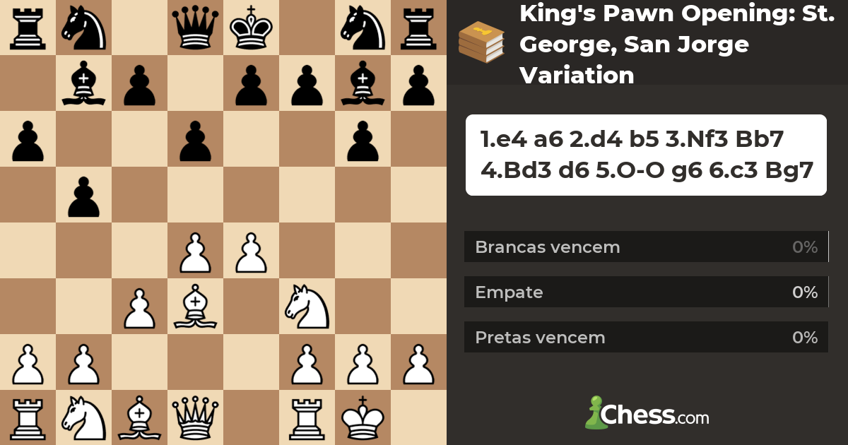 King's Pawn Opening: St. George, San Jorge Variation - Aberturas de ... King's Pawn Opening: St. George, San Jorge Variation - Aberturas de ...