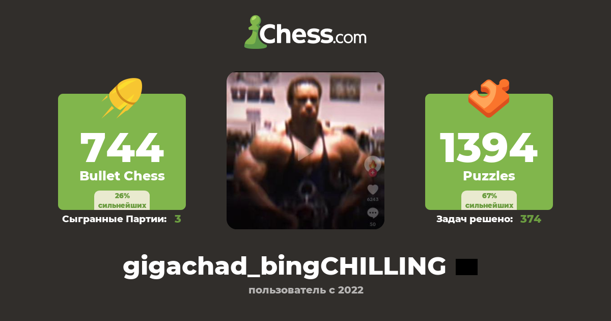 gigachad_bingCHILLING - Шахматный профиль - Chess.com