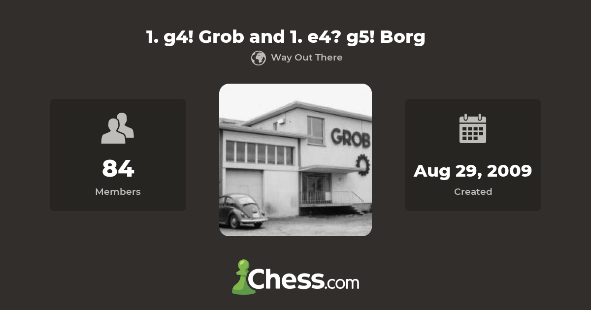 1. g4! Grob and 1. e4? g5! Borg - Chess Club - Chess.com