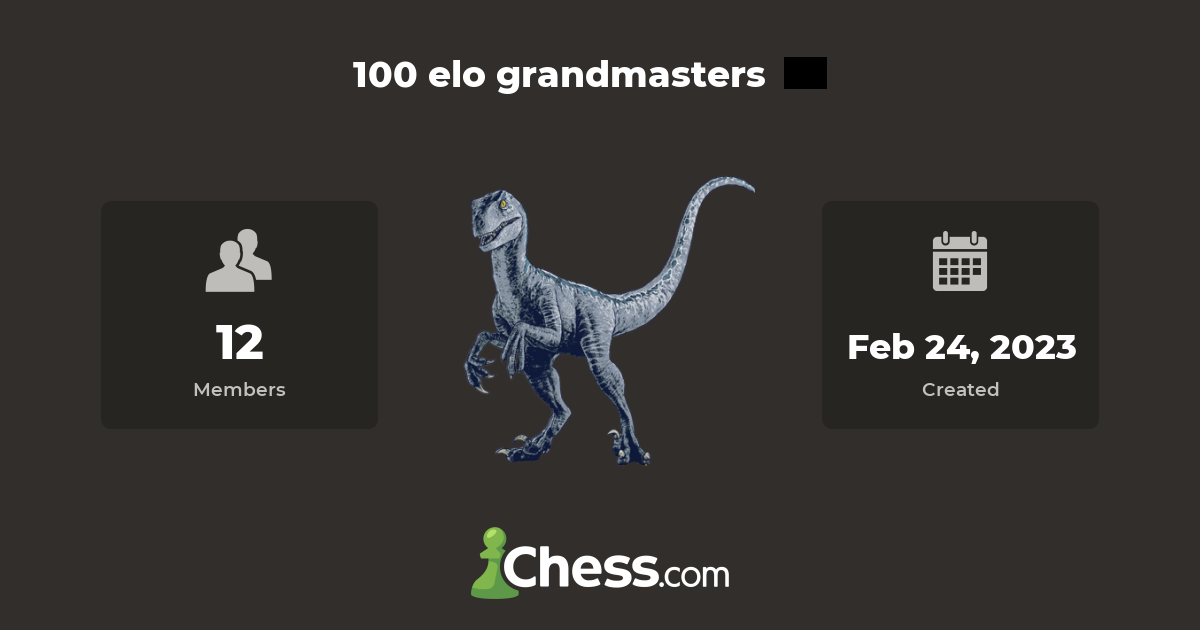 100 elo grandmasters - Chess Club - Chess.com