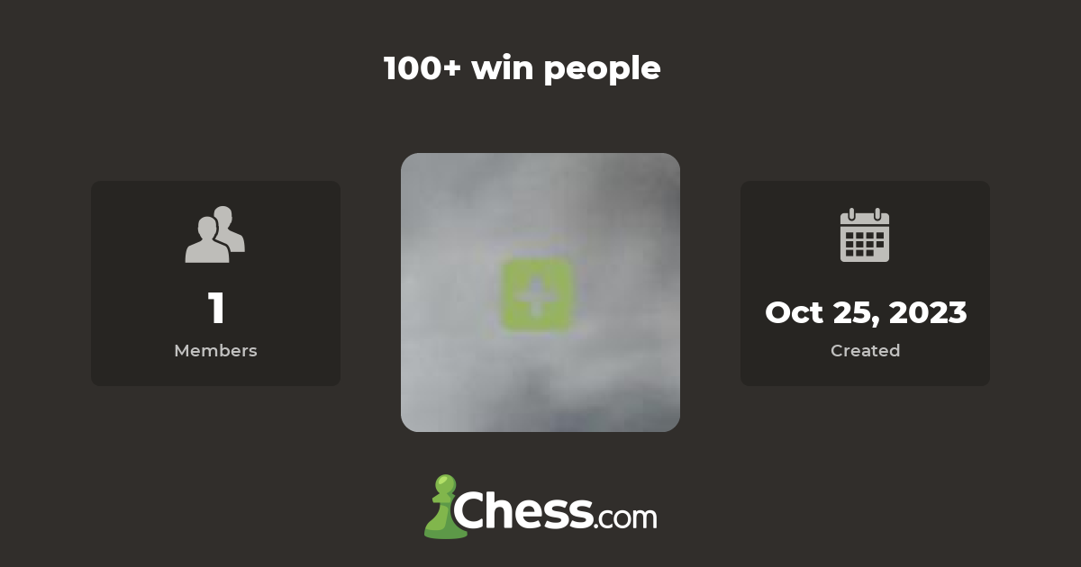 100+ win people - Chess Club - Chess.com