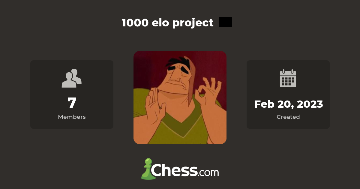 1000 elo project - Chess Club - Chess.com