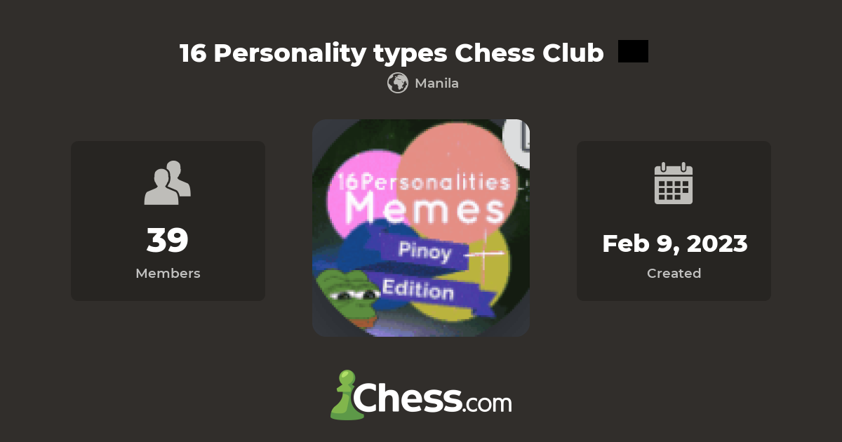 16 Personality types Chess Club - Chess Club - Chess.com