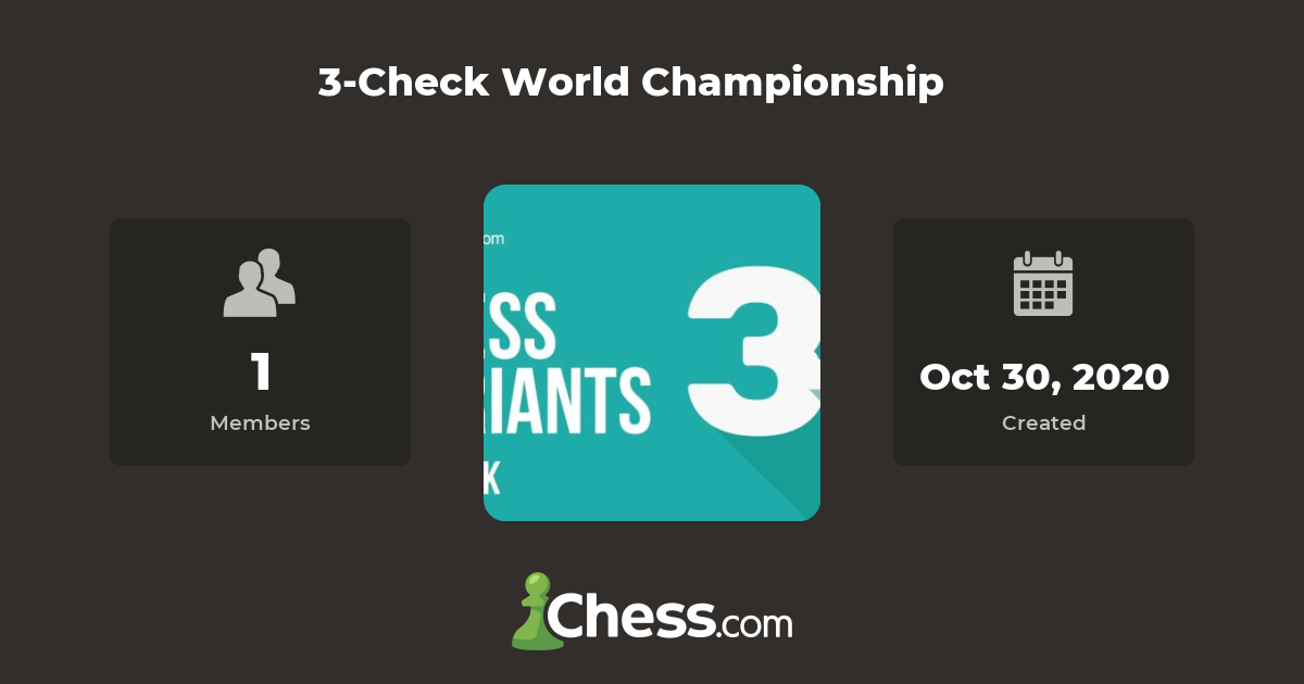 3-Check World Championship - Chess Club - Chess.com