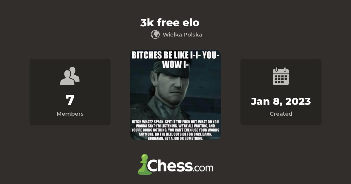 3k free elo - Chess Club - Chess.com