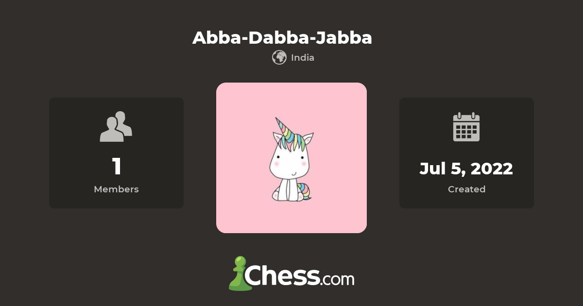 Abba-Dabba-Jabba - Chess Club - Chess.com