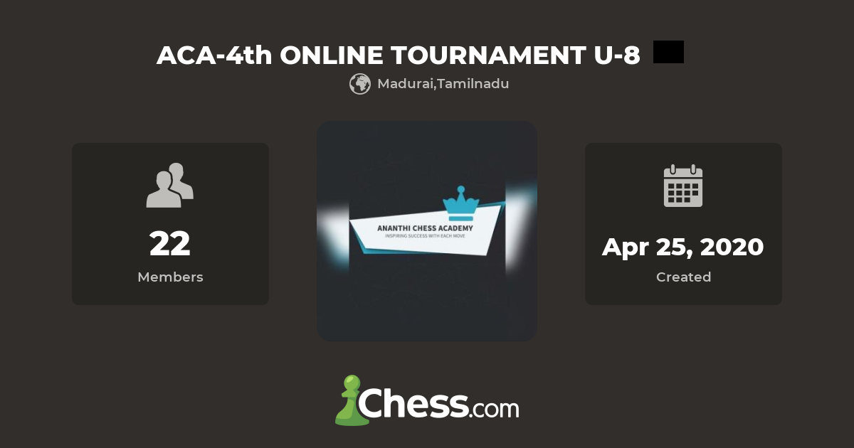 ACA-4th ONLINE TOURNAMENT U-8 - Chess Club - Chess.com