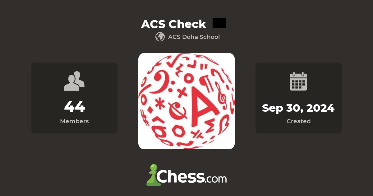 ACS Check - Chess Club - Chess.com