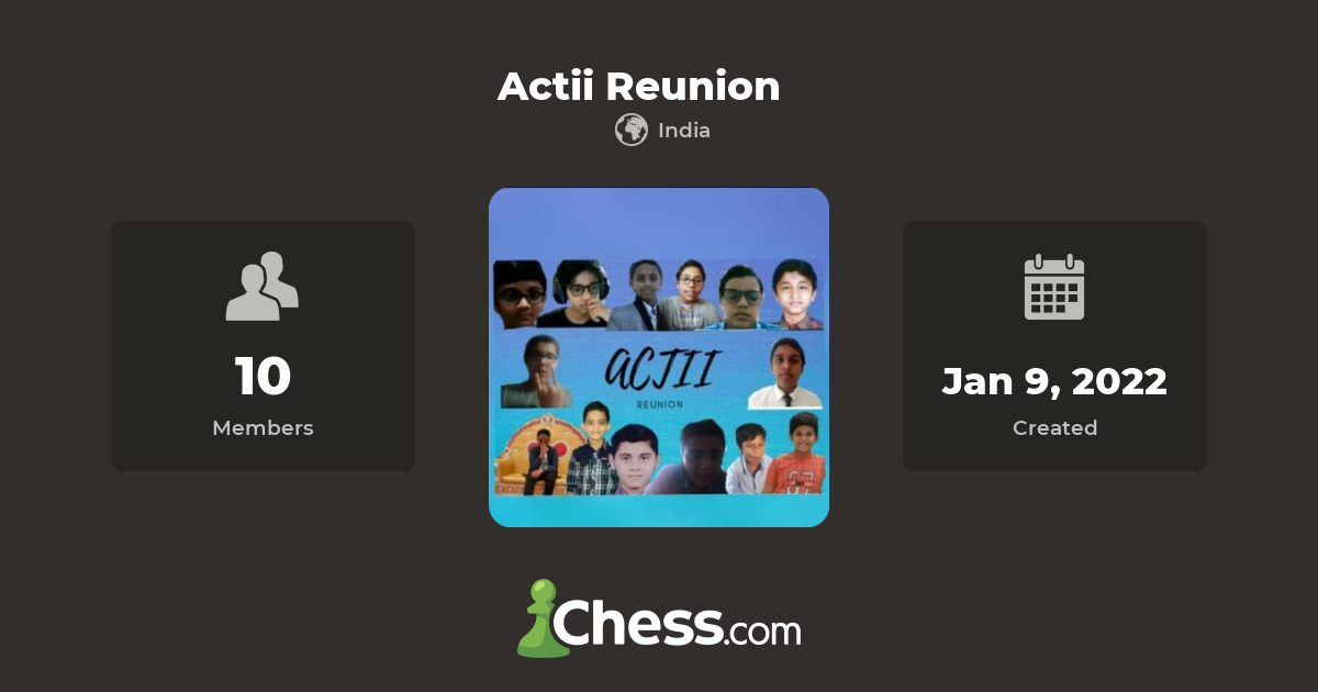 Actii Reunion - Chess Club - Chess.com