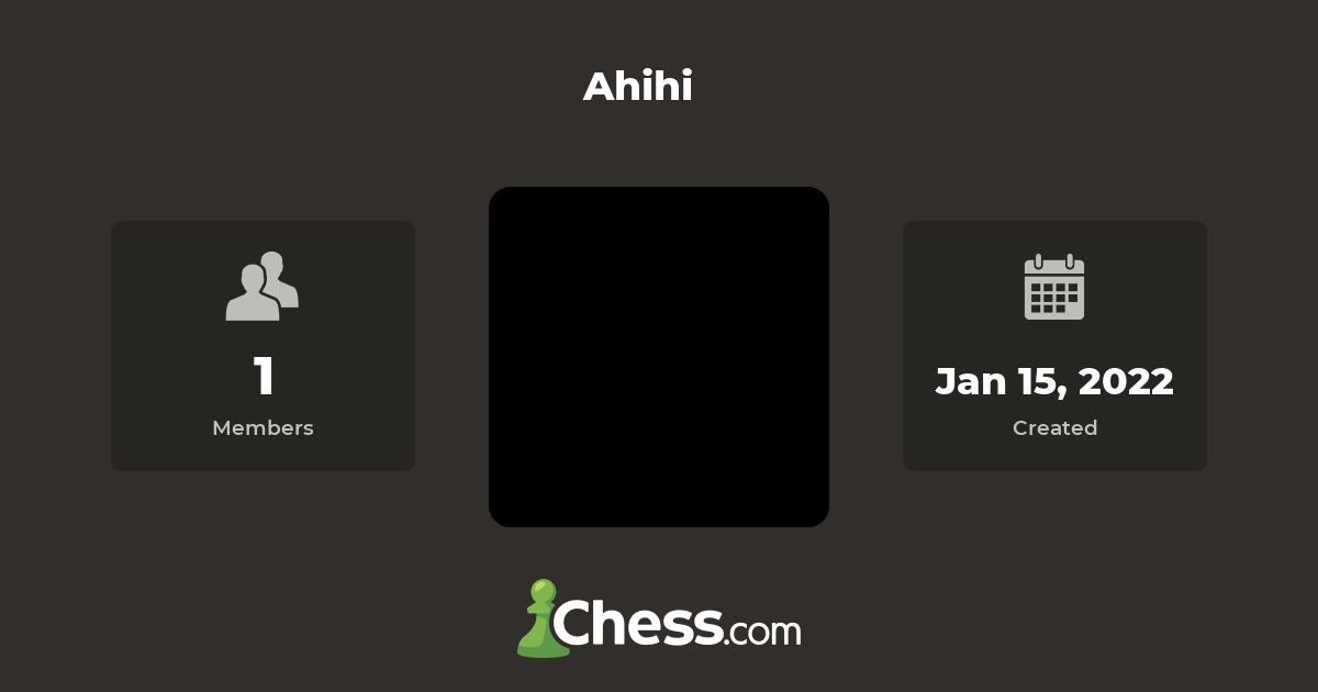Ahihi - Chess Club - Chess.com