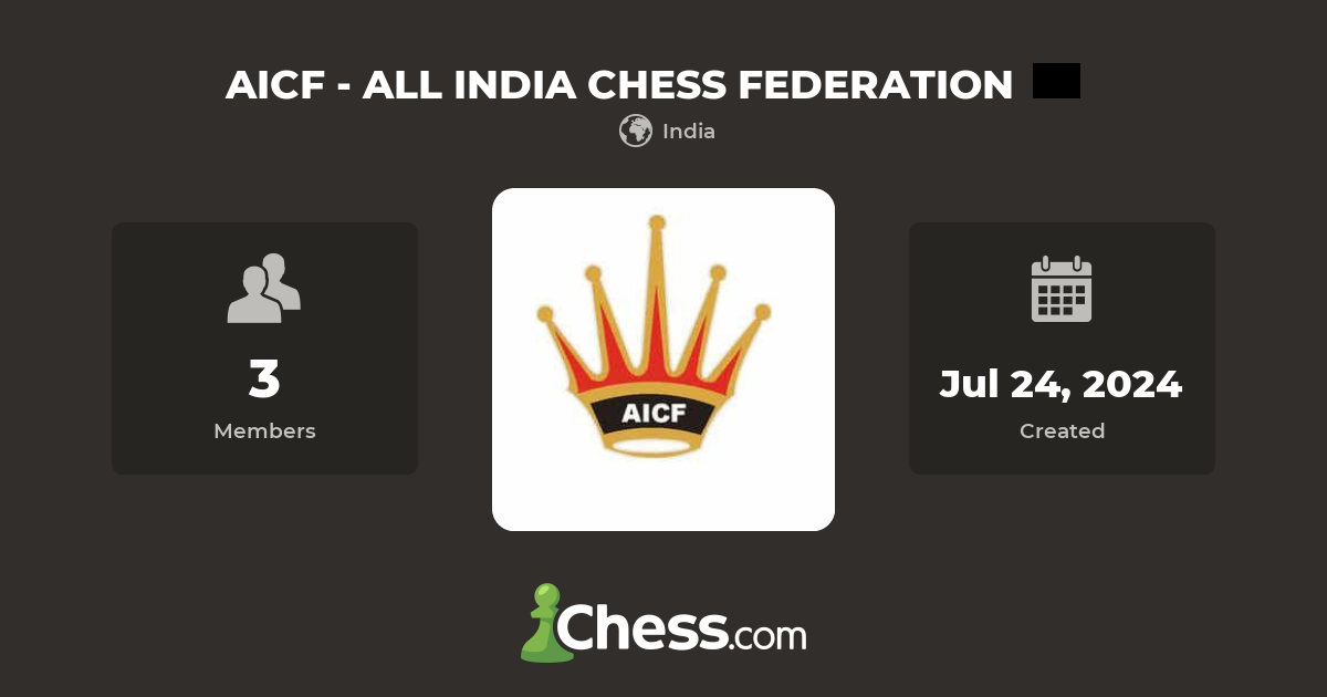AICF - ALL INDIA CHESS FEDERATION - Chess Club - Chess.com