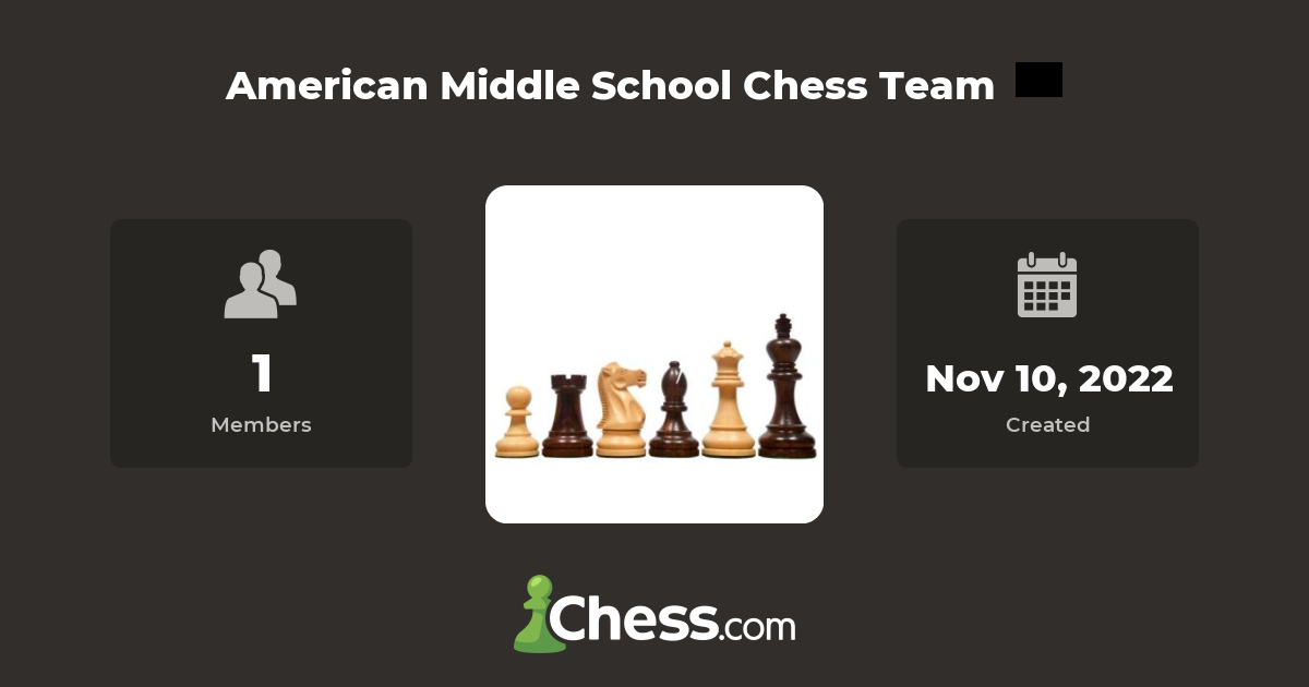 American Middle School Chess Team - Chess Club - Chess.com