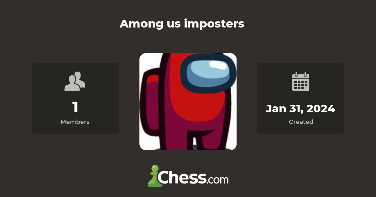 Among us imposters - Chess Club - Chess.com