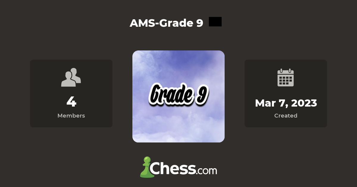 AMS-Grade 9 - Chess Club - Chess.com