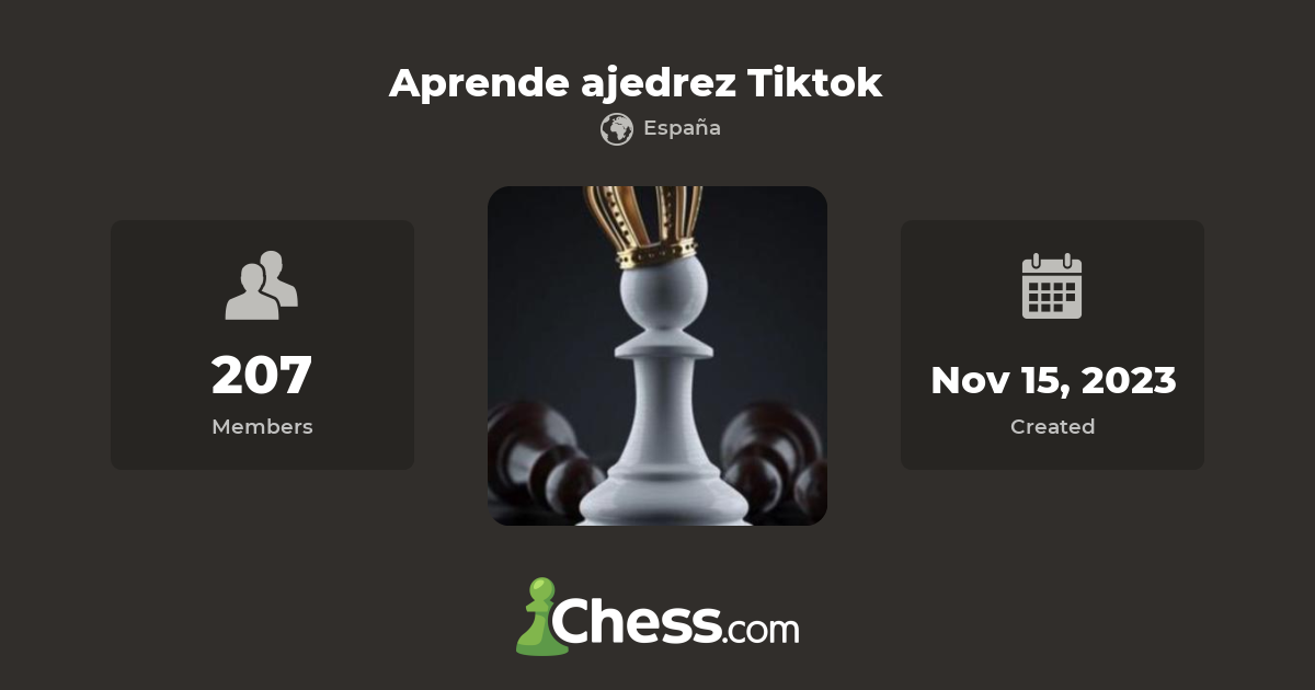 Aprende ajedrez Tiktok - Chess Club - Chess.com