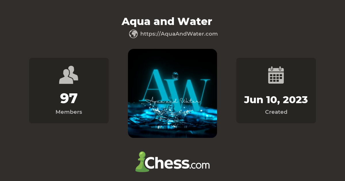 Aqua and Water - Chess Club - Chess.com