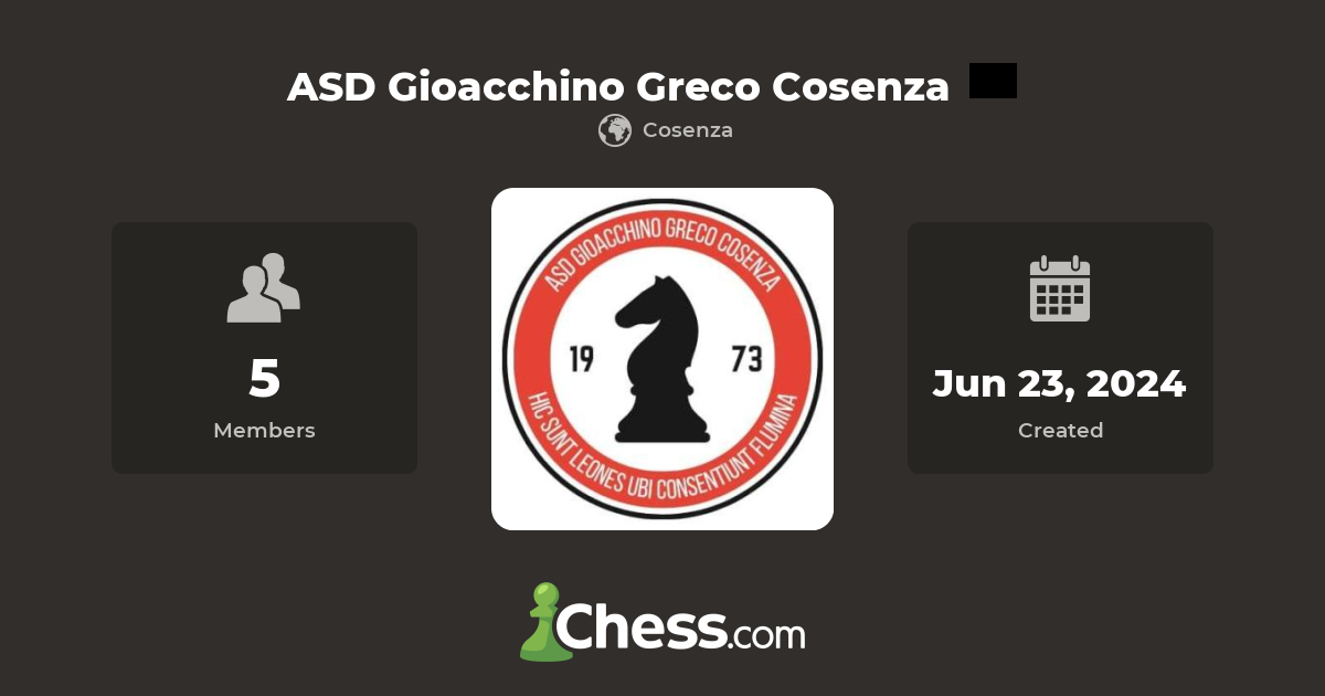 ASD Gioacchino Greco Cosenza - Chess Club - Chess.com