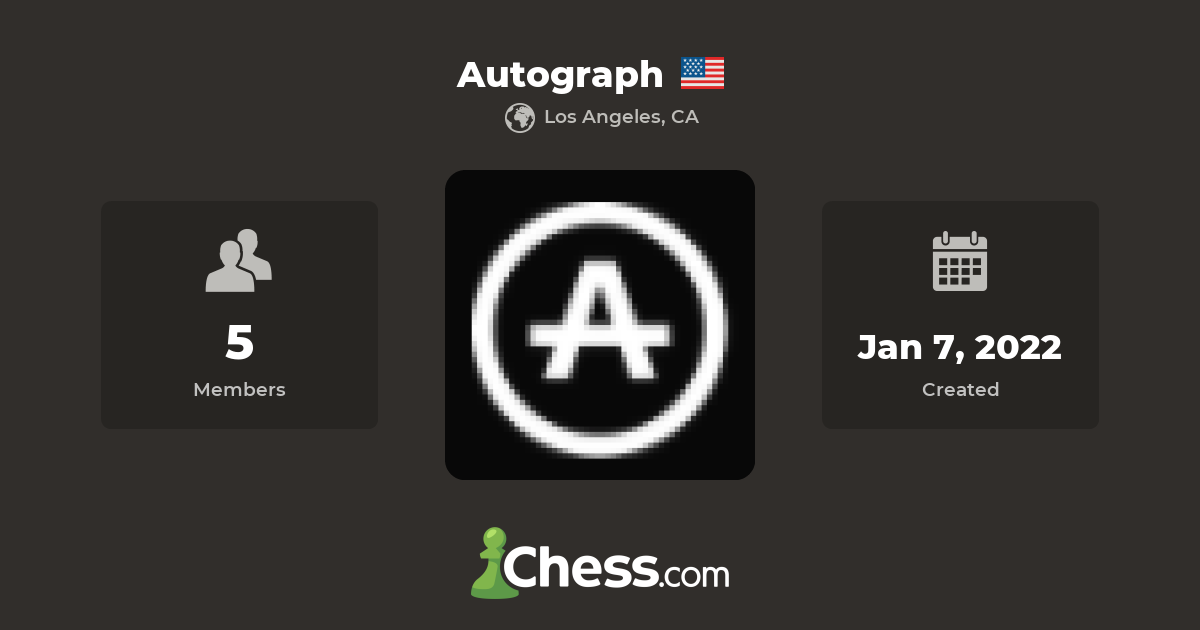 Autograph - Chess Club - Chess.com