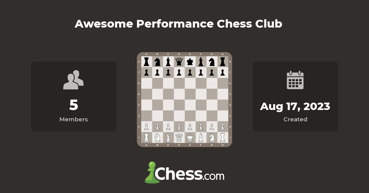 Awesome Performance Chess Club - Chess Club - Chess.com